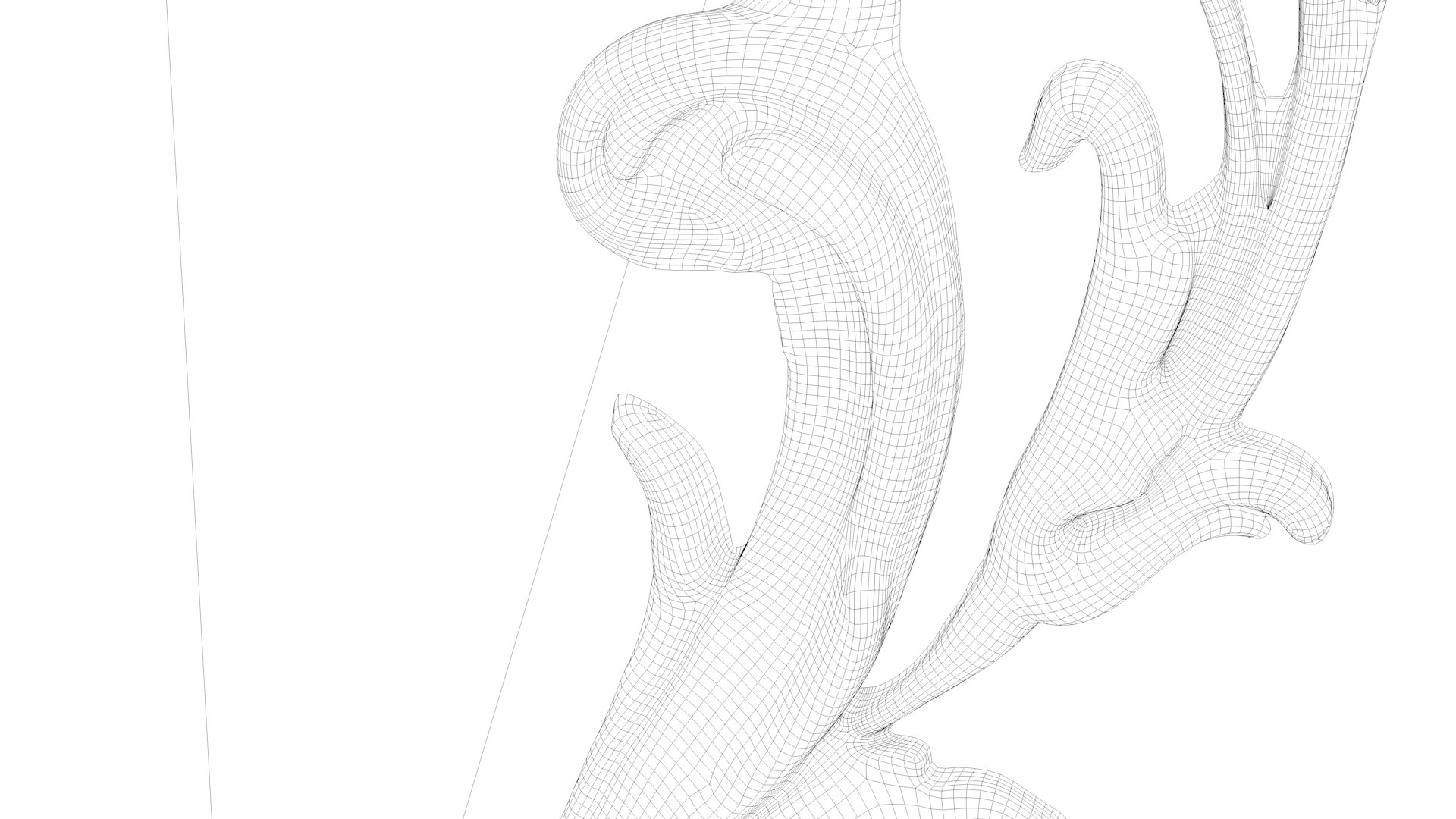 3D Model Plaster Decorative Bow DS300 - TurboSquid 2385336