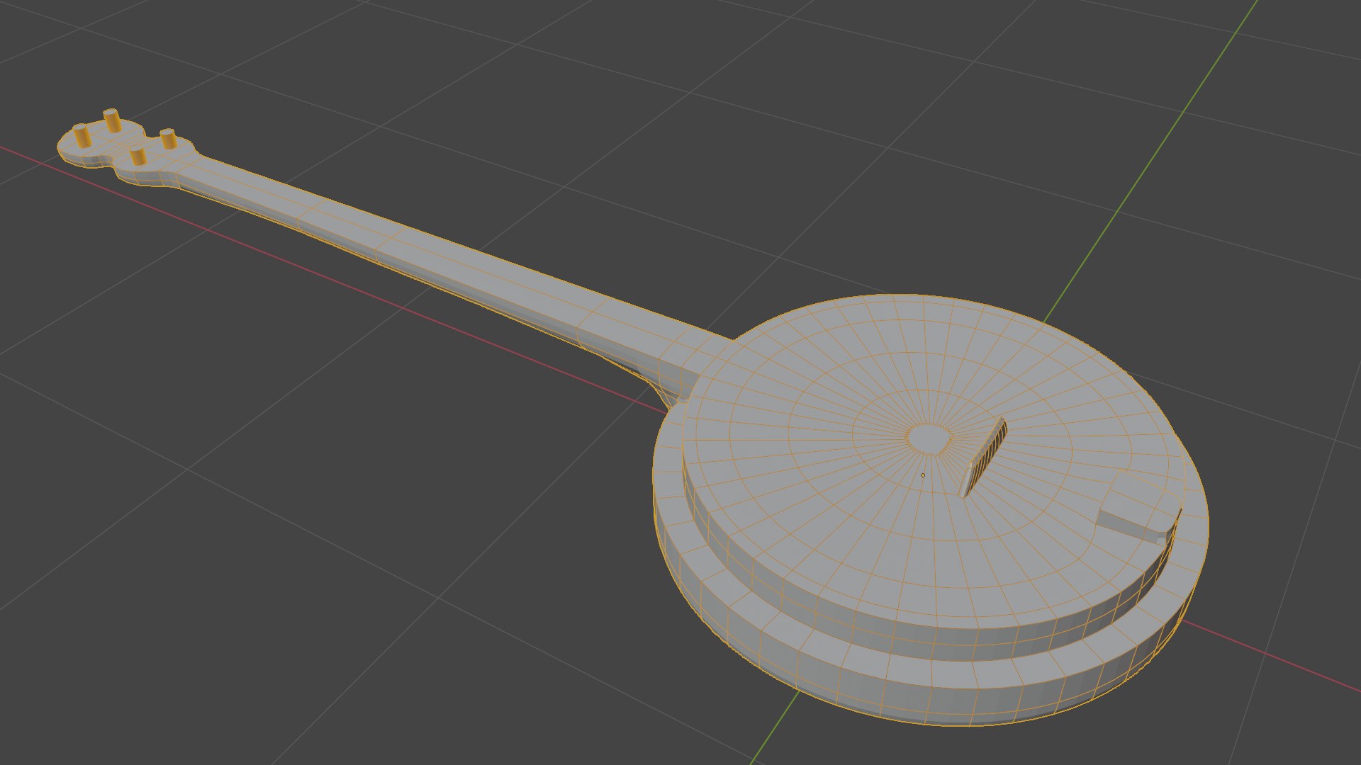 3D Low Poly Banjo Model - TurboSquid 2360424