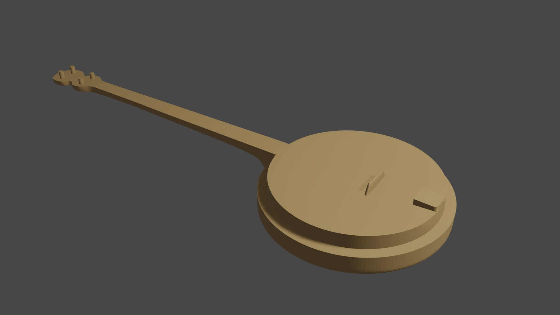 3D Low Poly Banjo Model - TurboSquid 2360424