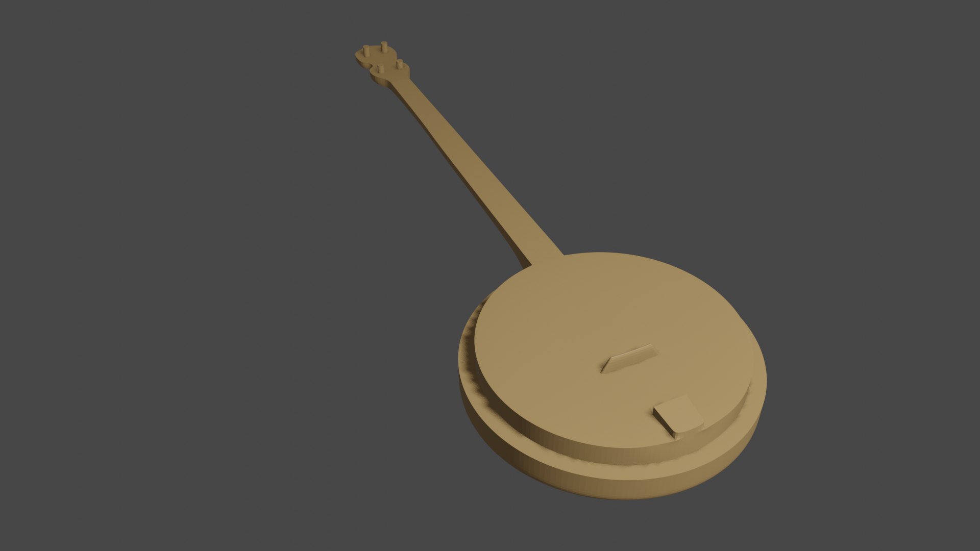 3D Low Poly Banjo Model - TurboSquid 2360424