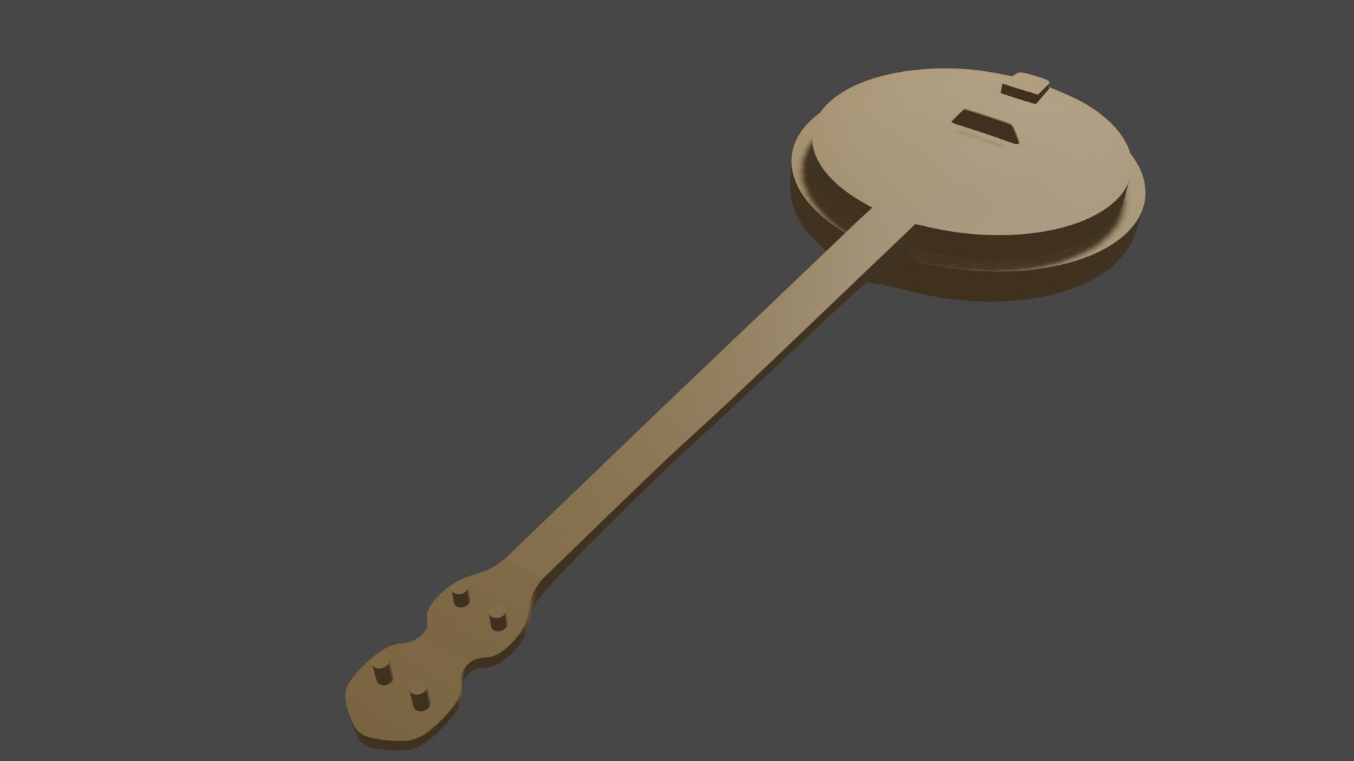 3D Low Poly Banjo Model - TurboSquid 2360424