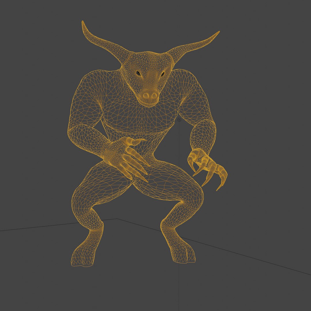 3D Minotaur Minature STL File Model - TurboSquid 2358061