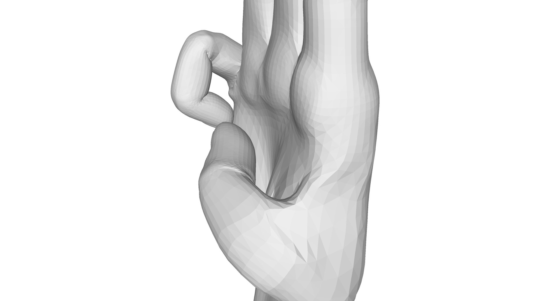 Realistic Hand model pose gesture 1 model - TurboSquid 1974932