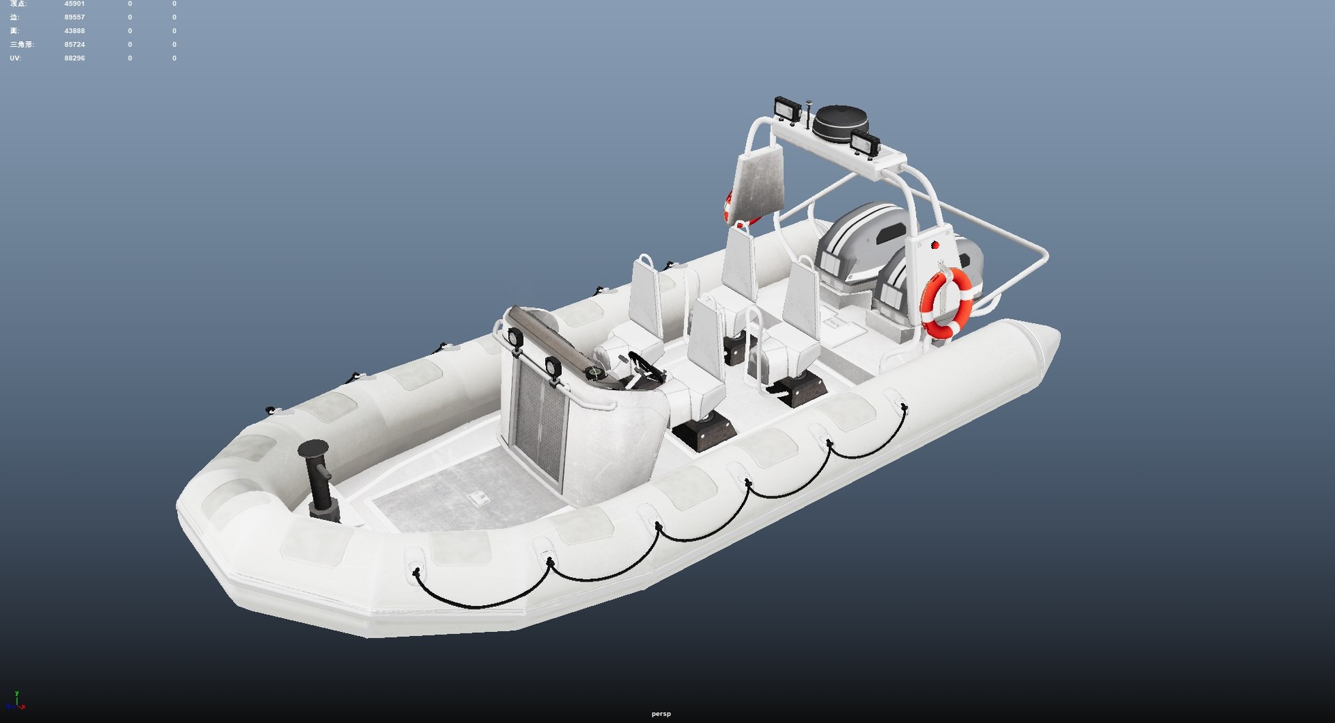 3D Tactical Boat - TurboSquid 2429306