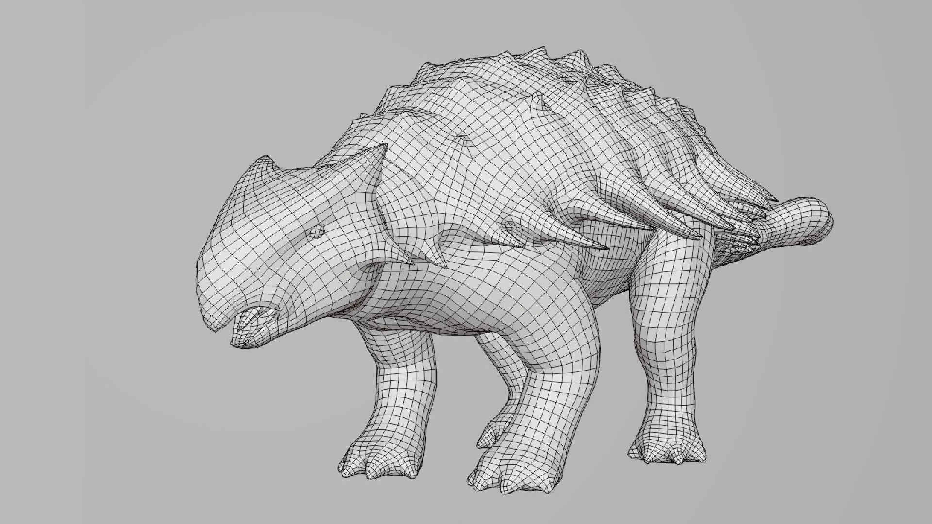 Scolosaurus Basemesh Low Poly 3D model - TurboSquid 1995203