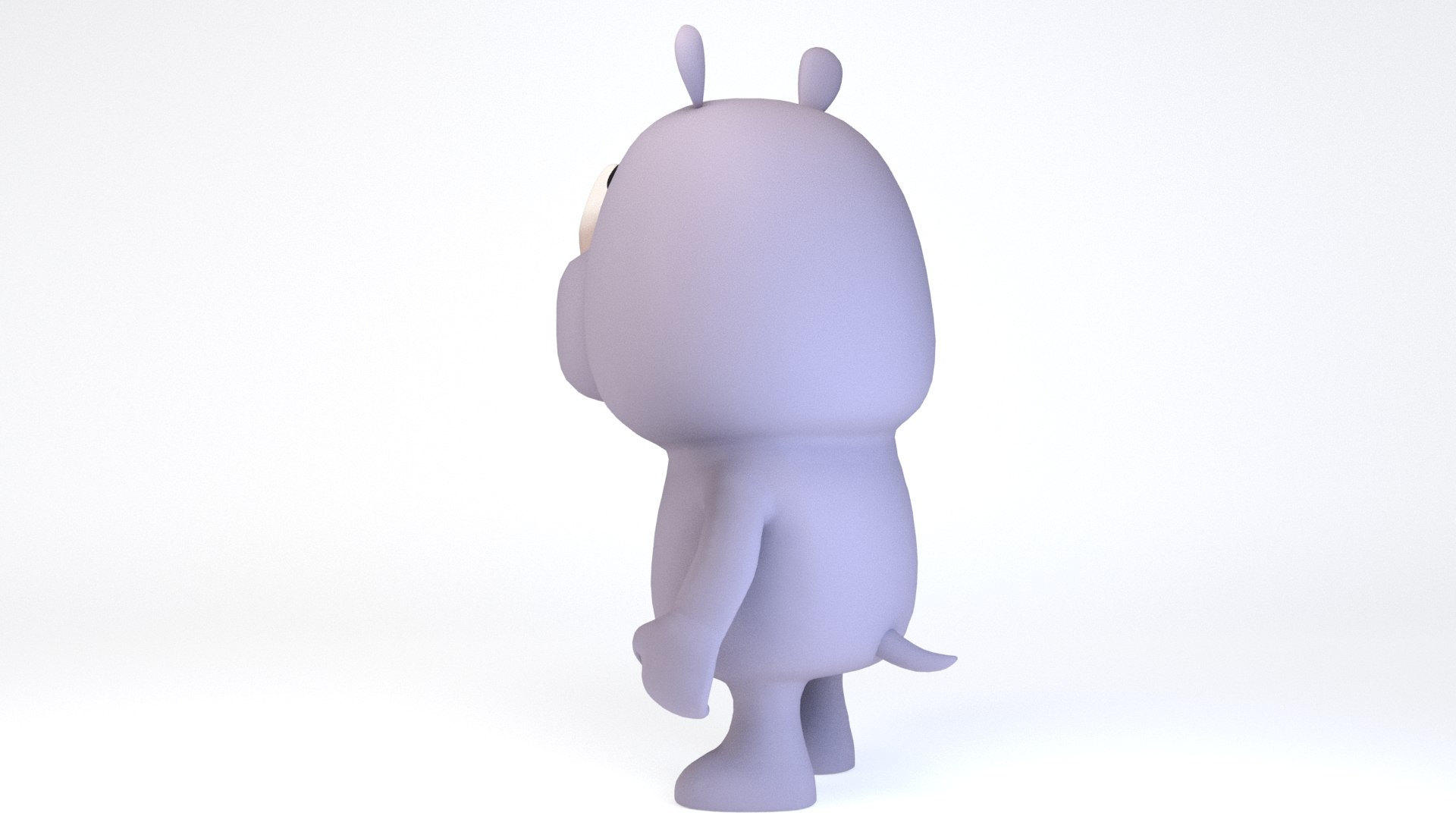 Cartoonish Humanoid Rhino Character 3D Model - TurboSquid 2251266