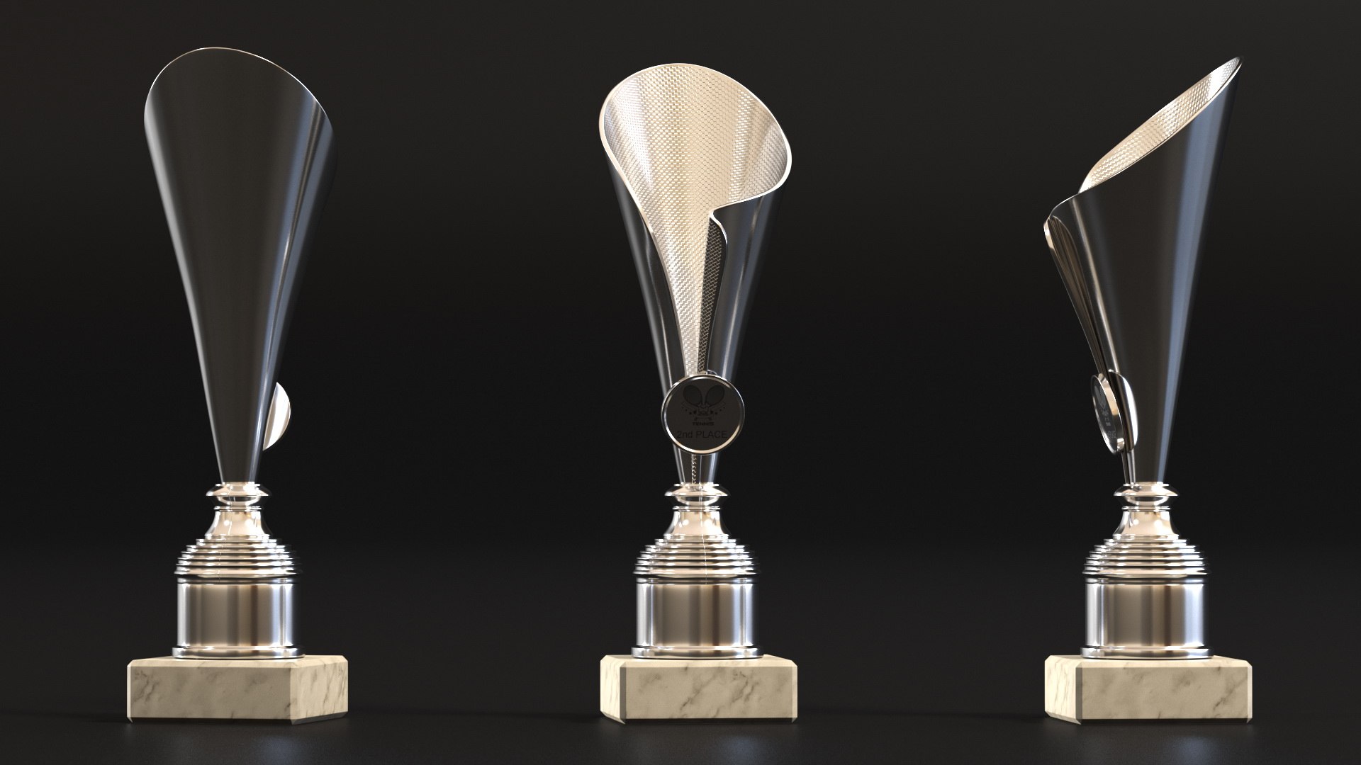 3D Sports Cup With Symbol Silver - TurboSquid 1951695