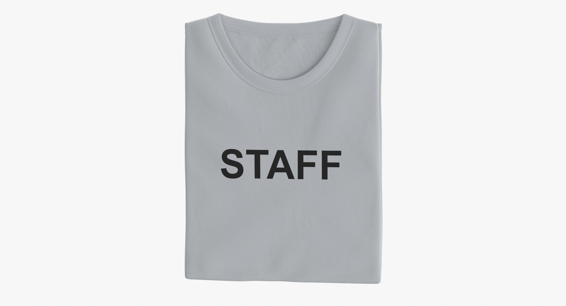 3D Female Crew Neck Folded White Staff 01 - TurboSquid 1774888