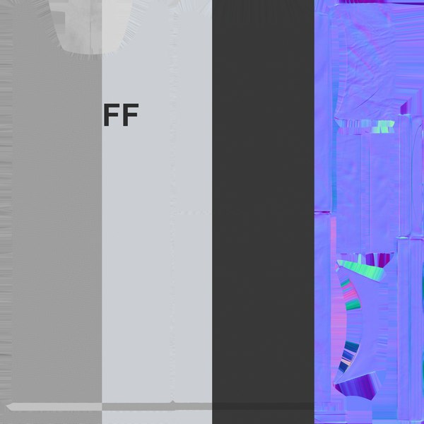 3D Female Crew Neck Folded White Staff 01 - TurboSquid 1774888