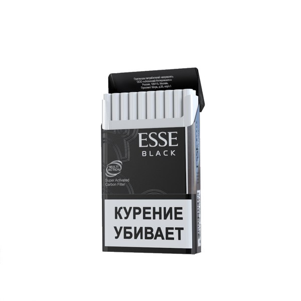3d opened cigarettes esse bamboo model