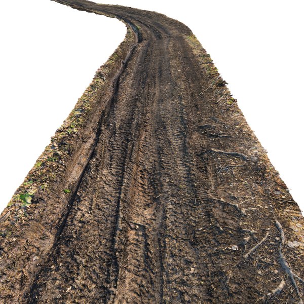 3D dirt road model - TurboSquid 1668512