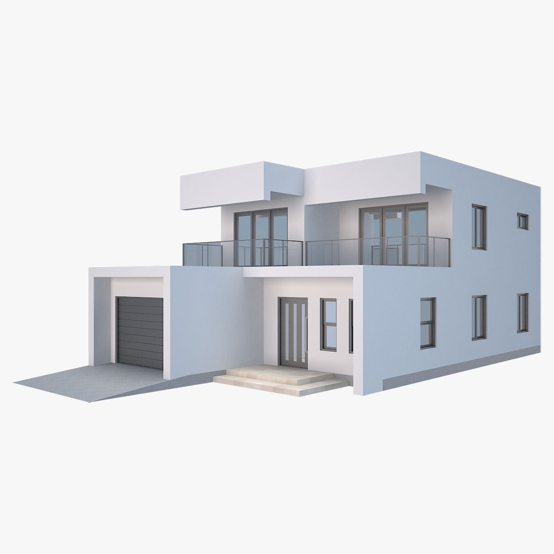 3D Modern House Model - TurboSquid 1346473
