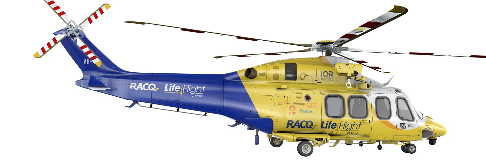 3D Model AW139 RACQ LifeFlight Rescue L2180 - TurboSquid 2257099