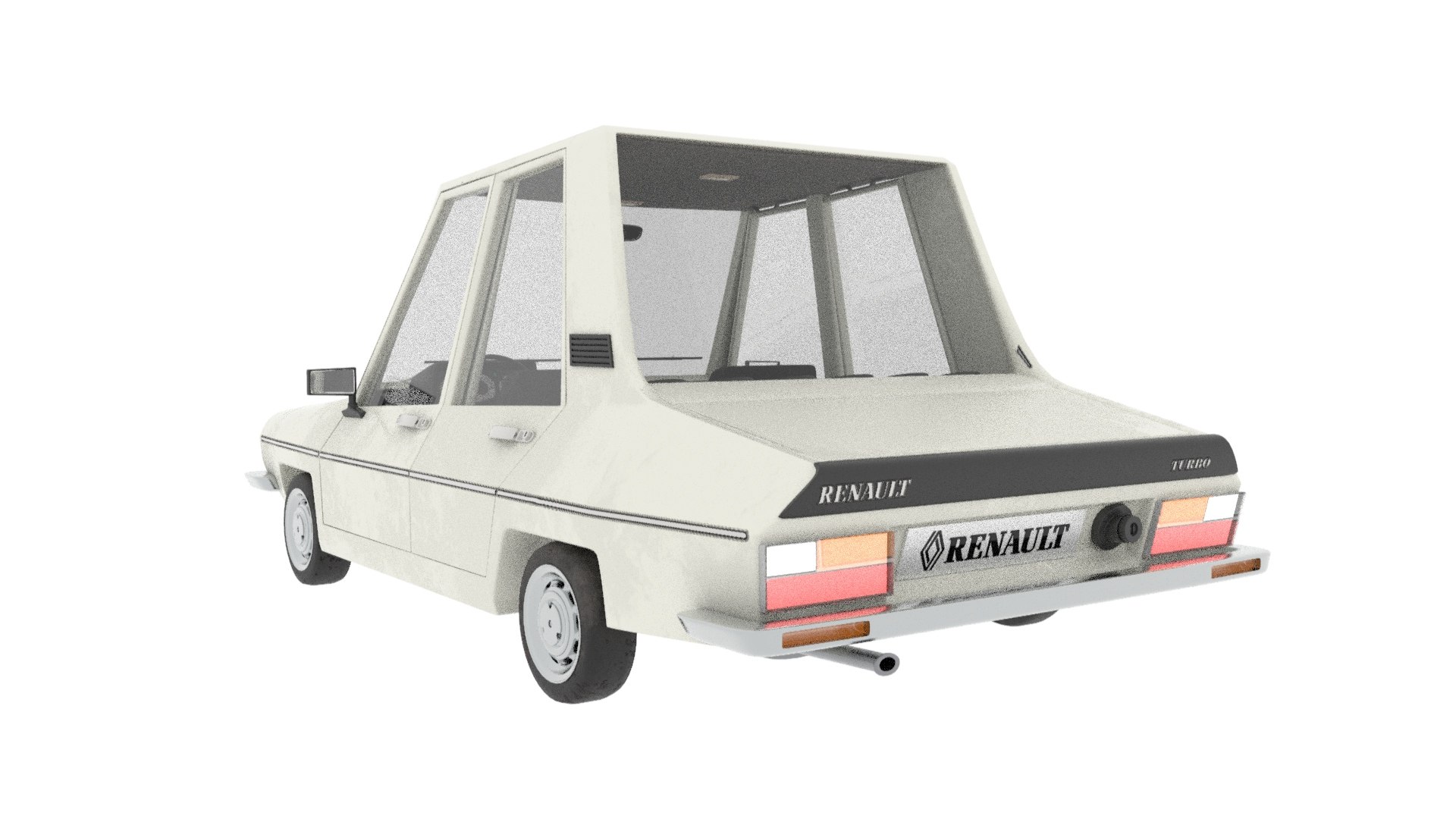 Cartoon Car Toros White 3D Model - TurboSquid 1782248