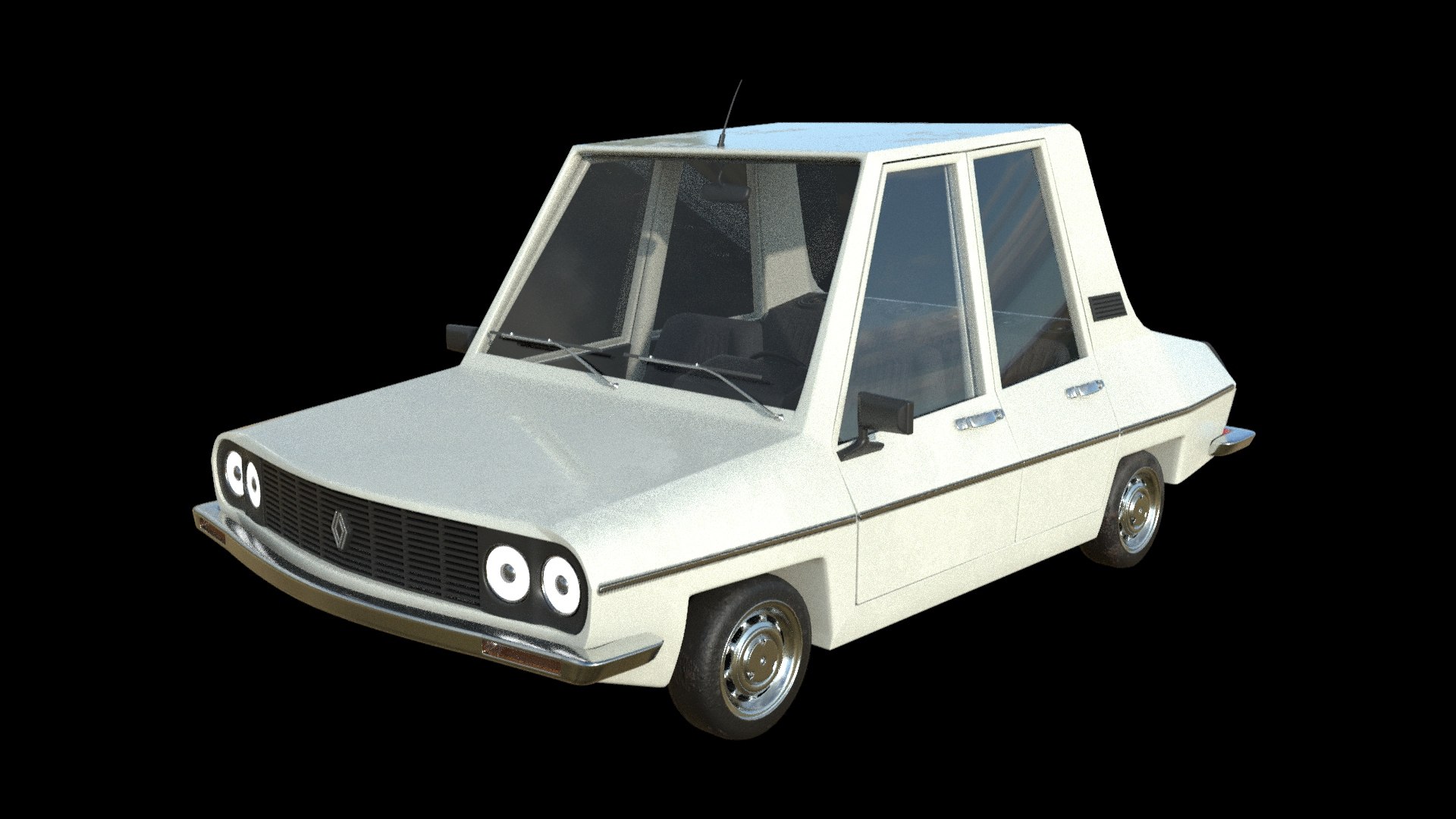 Cartoon Car Toros White 3D Model - TurboSquid 1782248