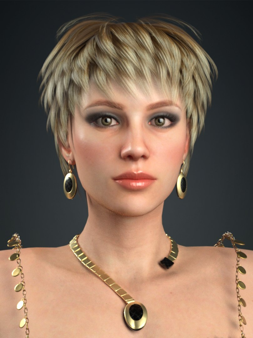 3D Model Realistic Female Rigged Character 3D Model - TurboSquid 2101371