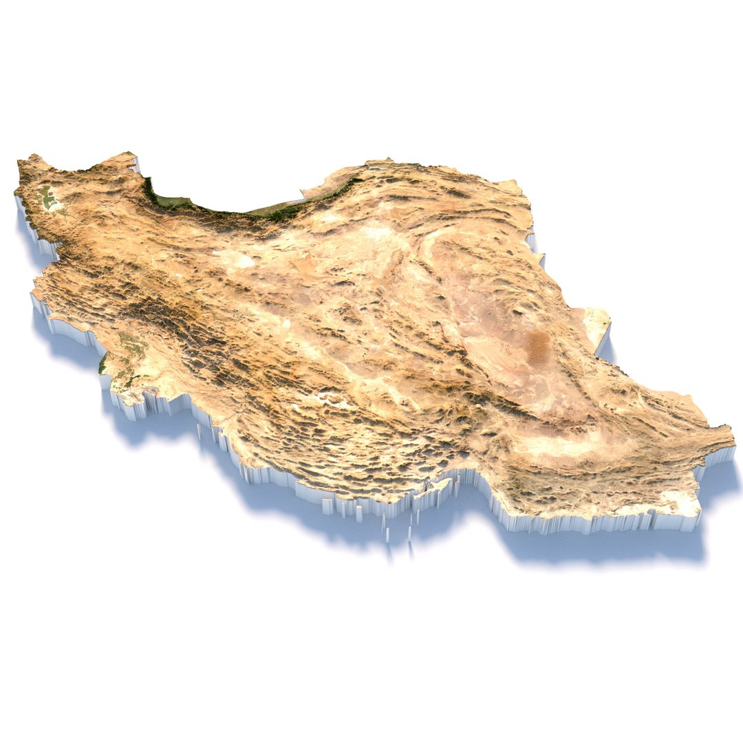 Iran Terrain Map Model - TurboSquid 2336181