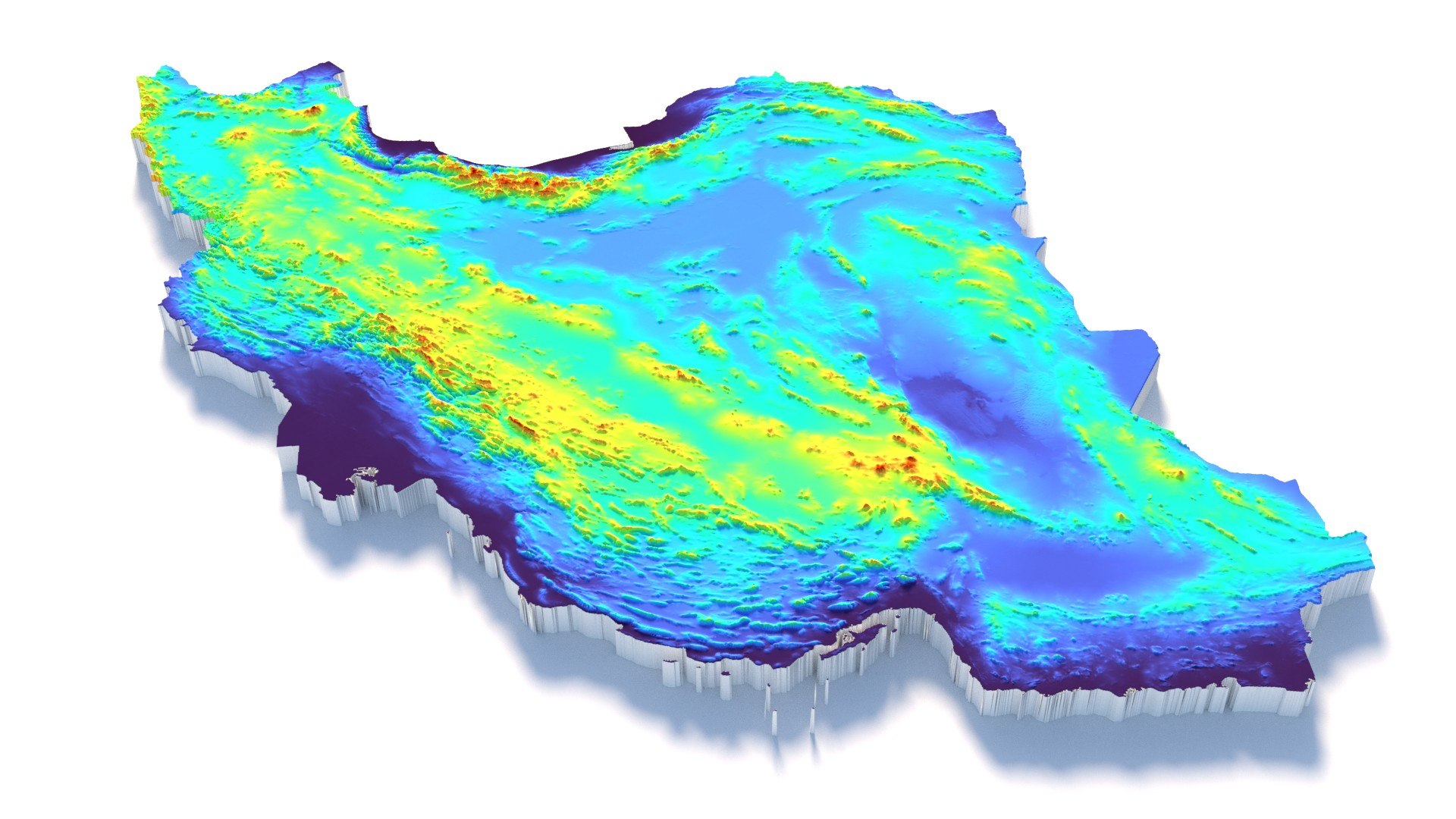 Iran Terrain Map Model - TurboSquid 2336181