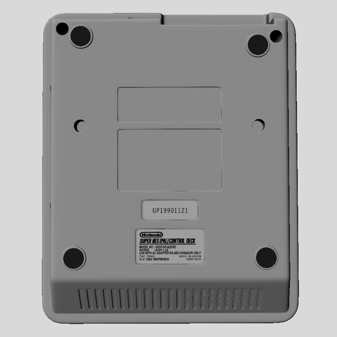 3d Nintendo Super Famicom Model
