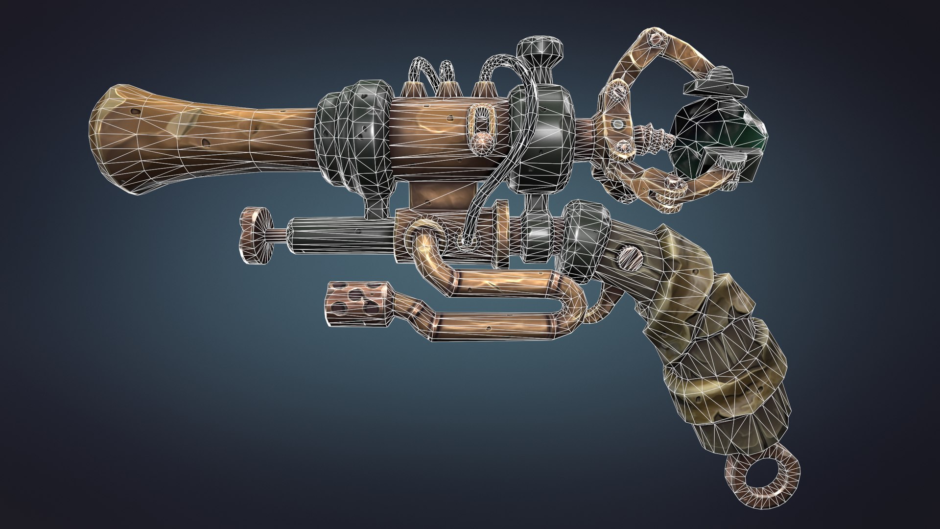 3D Steampunk Pistol - TurboSquid 2080516