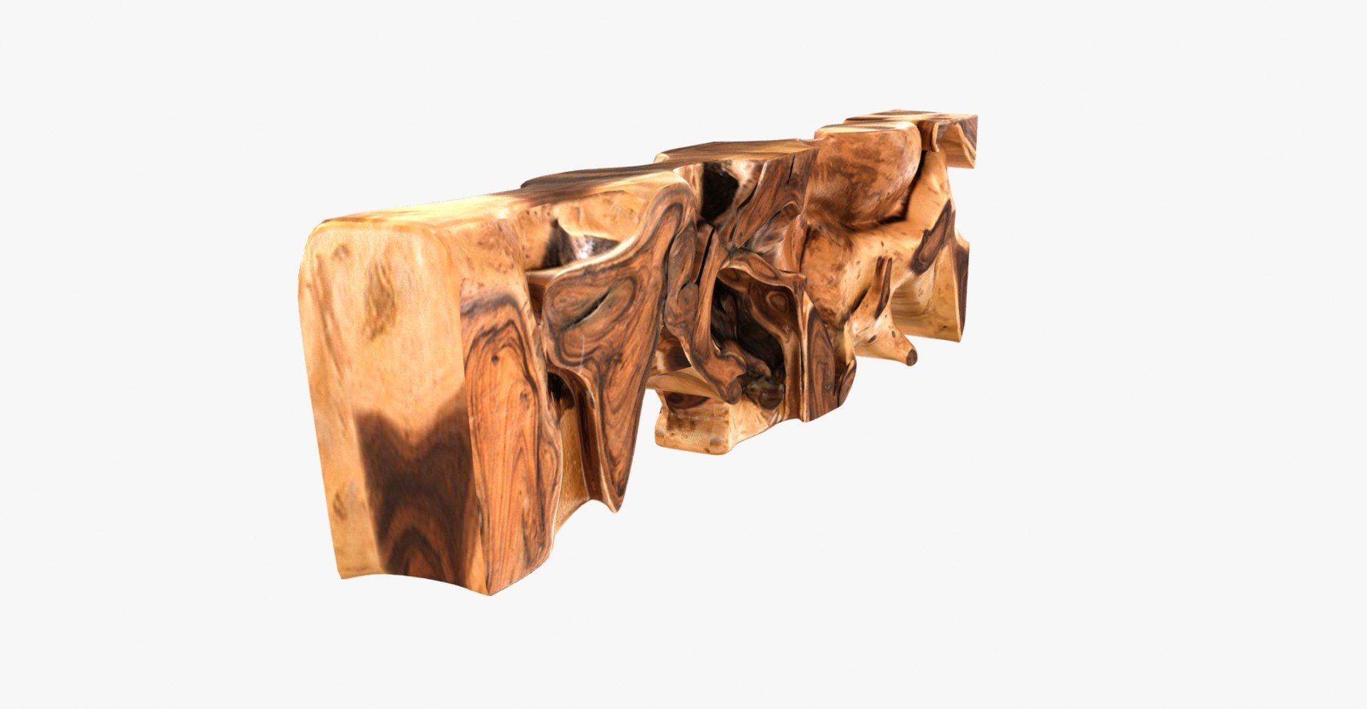 Table Chamcha Wood Console 3ds