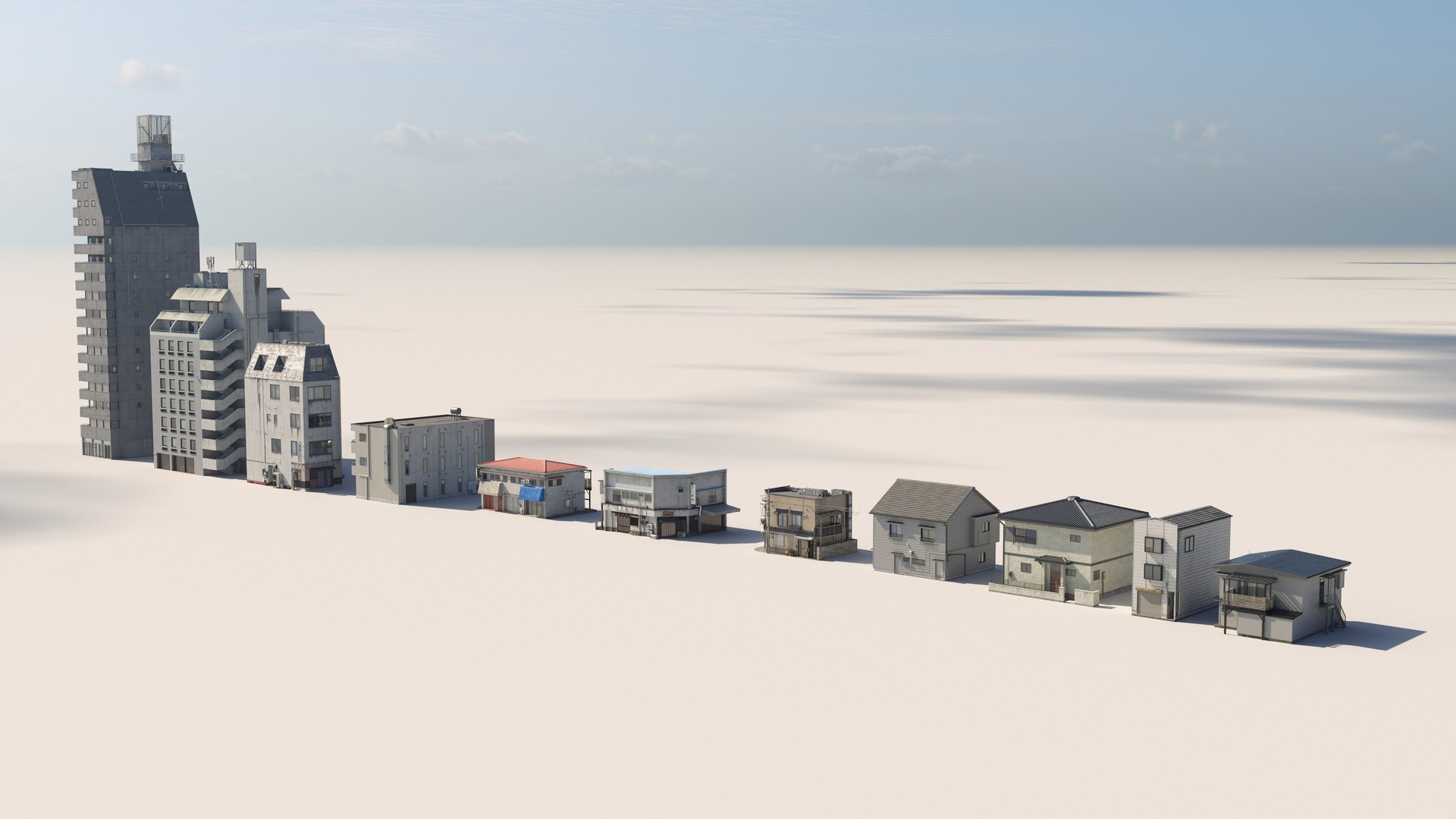 Suburbs Street Night 3D Model - TurboSquid 2118785