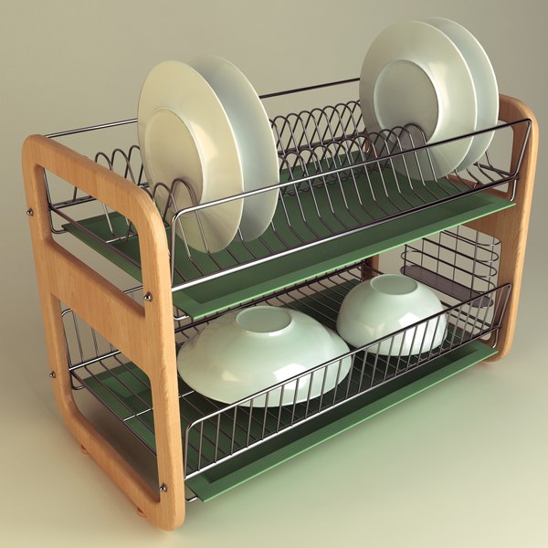 dishes rack 3d model
