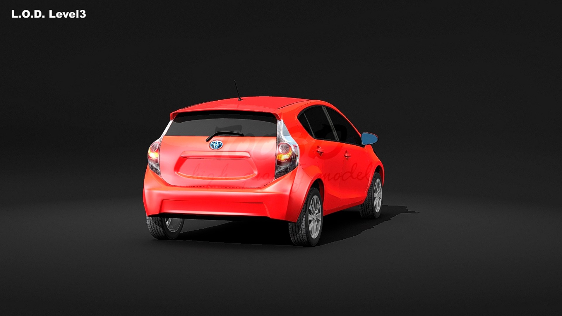 Prius C Toyota 3d Model
