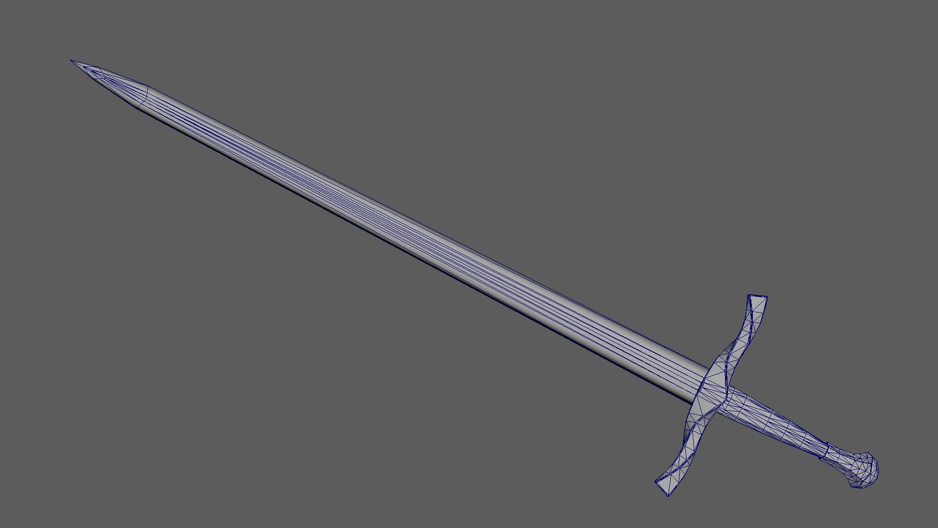 3D Model The Medieval Longsword V2 LOW POLY - TurboSquid 1771659