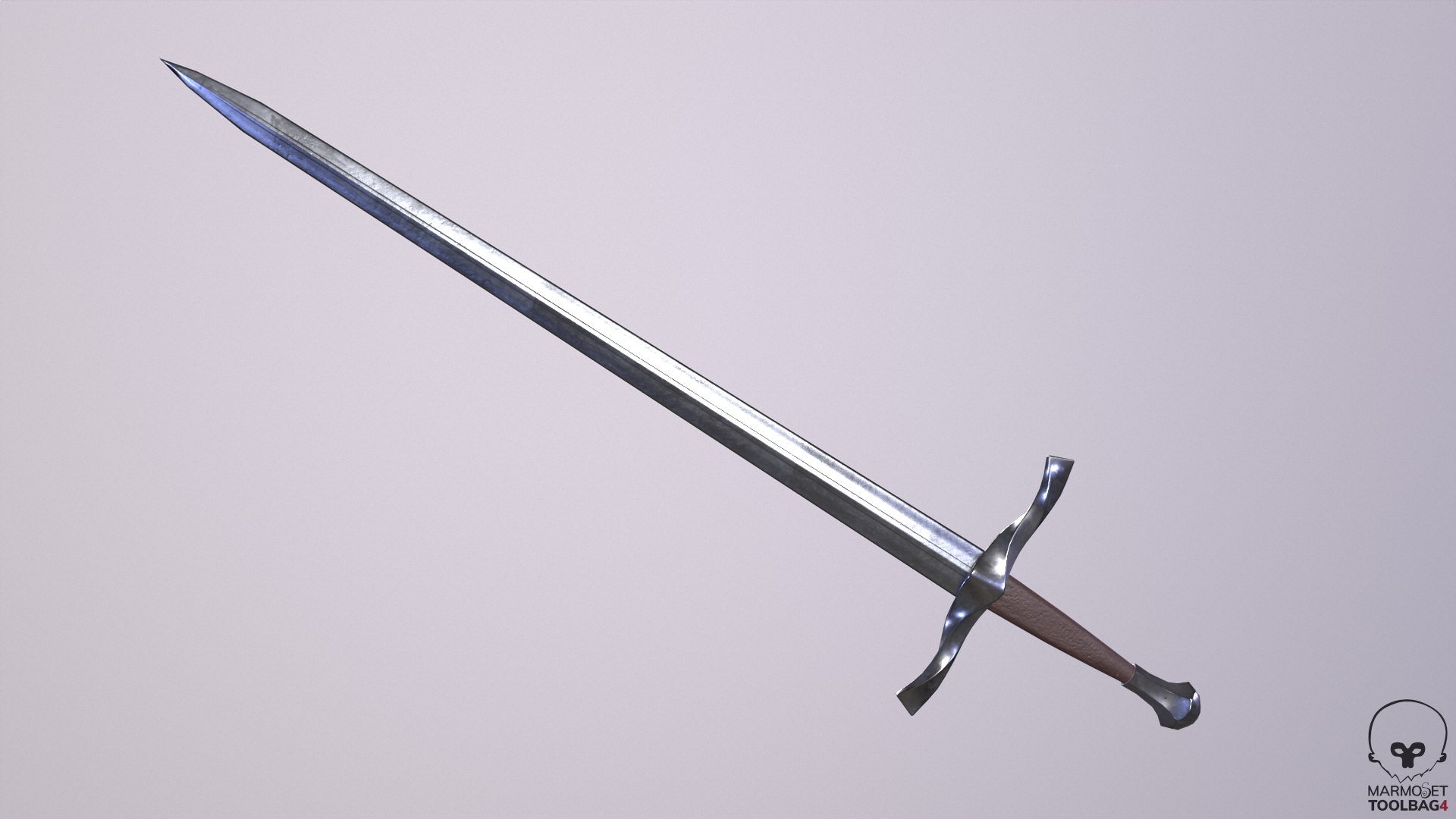 3D Model The Medieval Longsword V2 LOW POLY - TurboSquid 1771659
