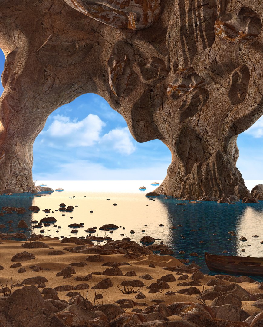 3D Cave Landscape Nature - TurboSquid 1520141