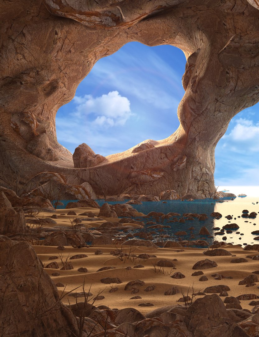 3D Cave Landscape Nature - TurboSquid 1520141