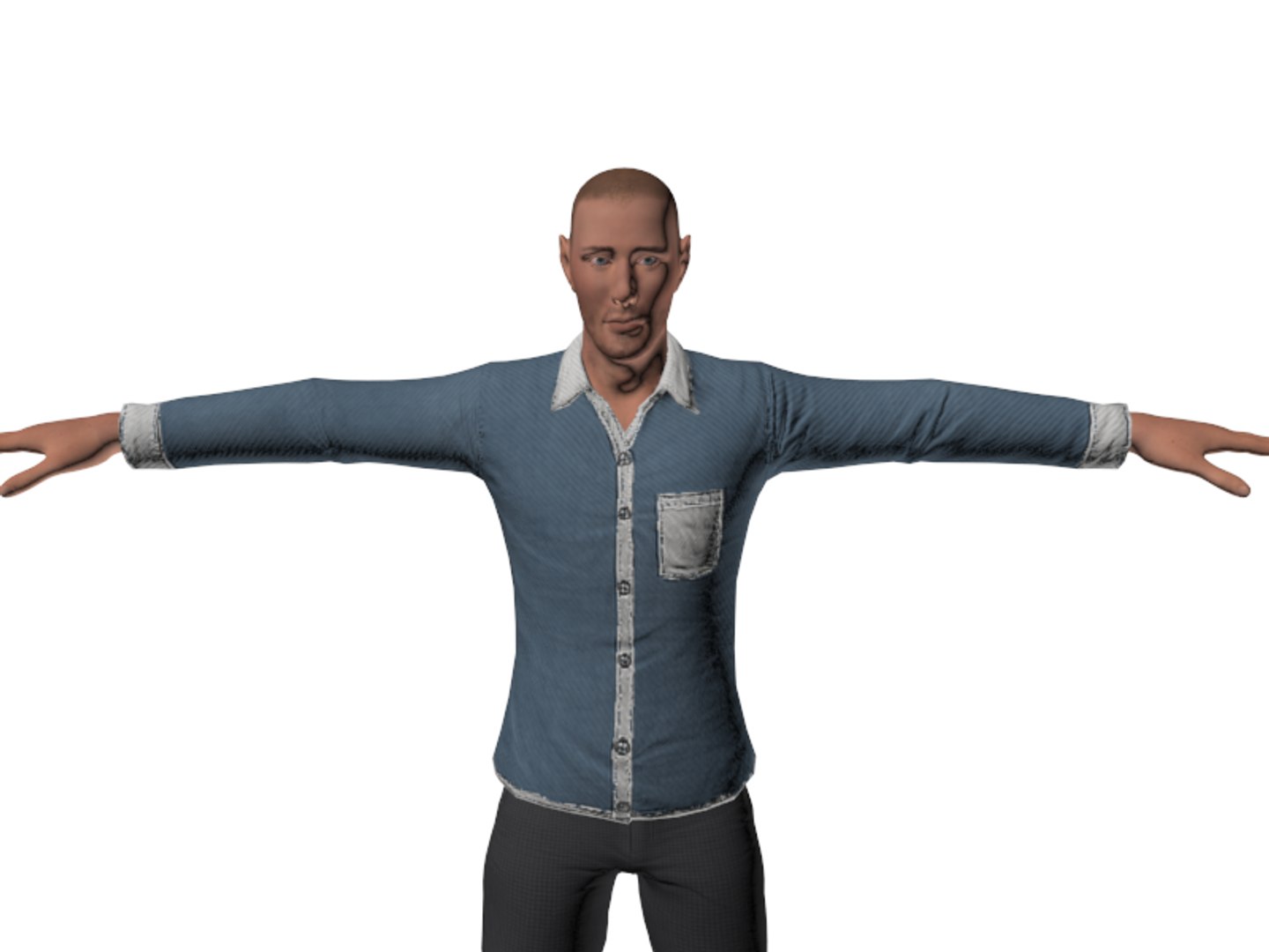 Rigging Character Model - TurboSquid 1214389