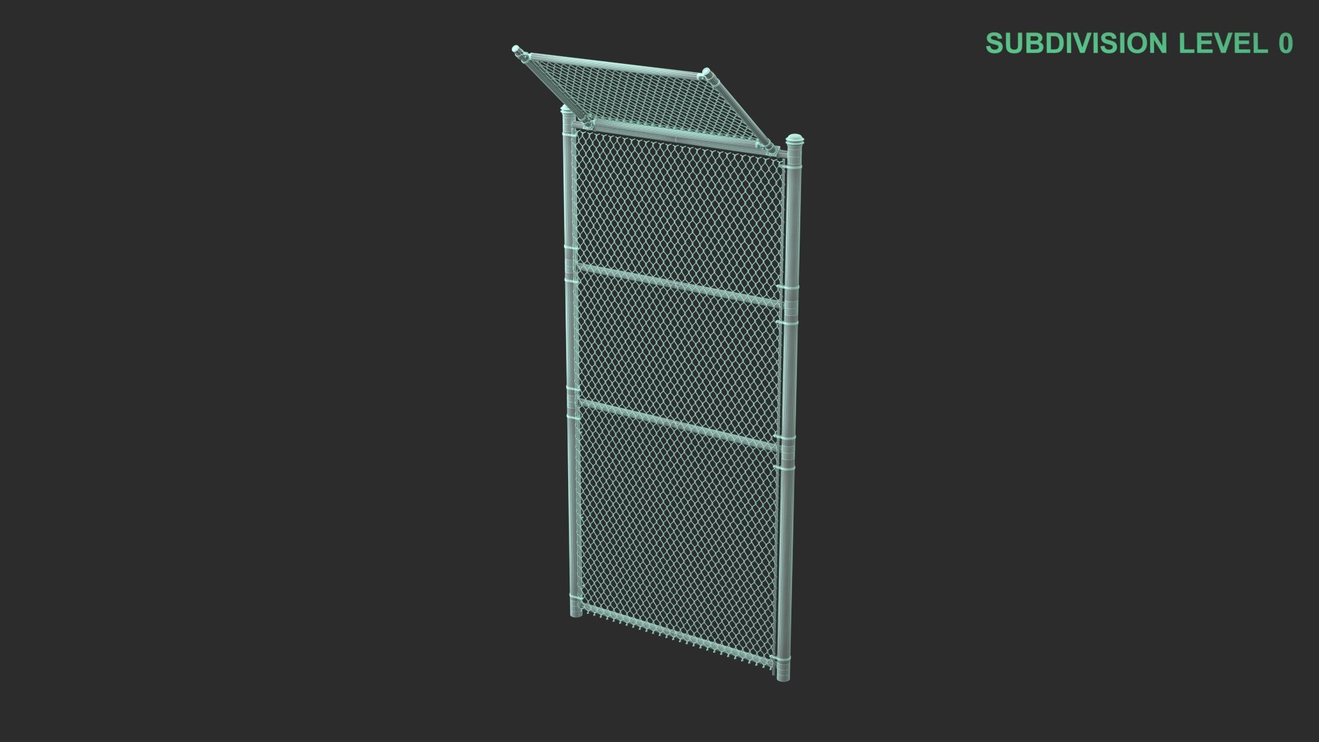 Chain Link Fence Model - TurboSquid 2315660