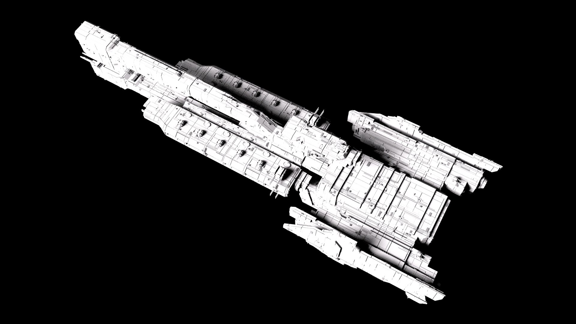 Charon Class Heavy Frigate 3D Model - TurboSquid 2354539
