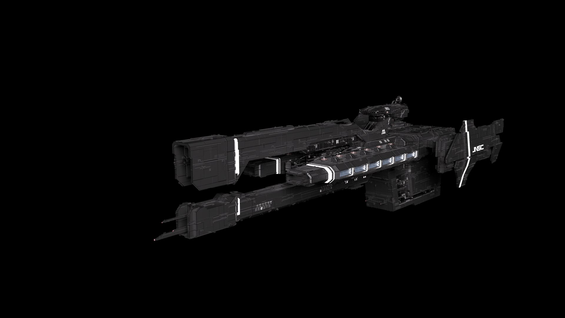 Charon Class Heavy Frigate 3D Model - TurboSquid 2354539