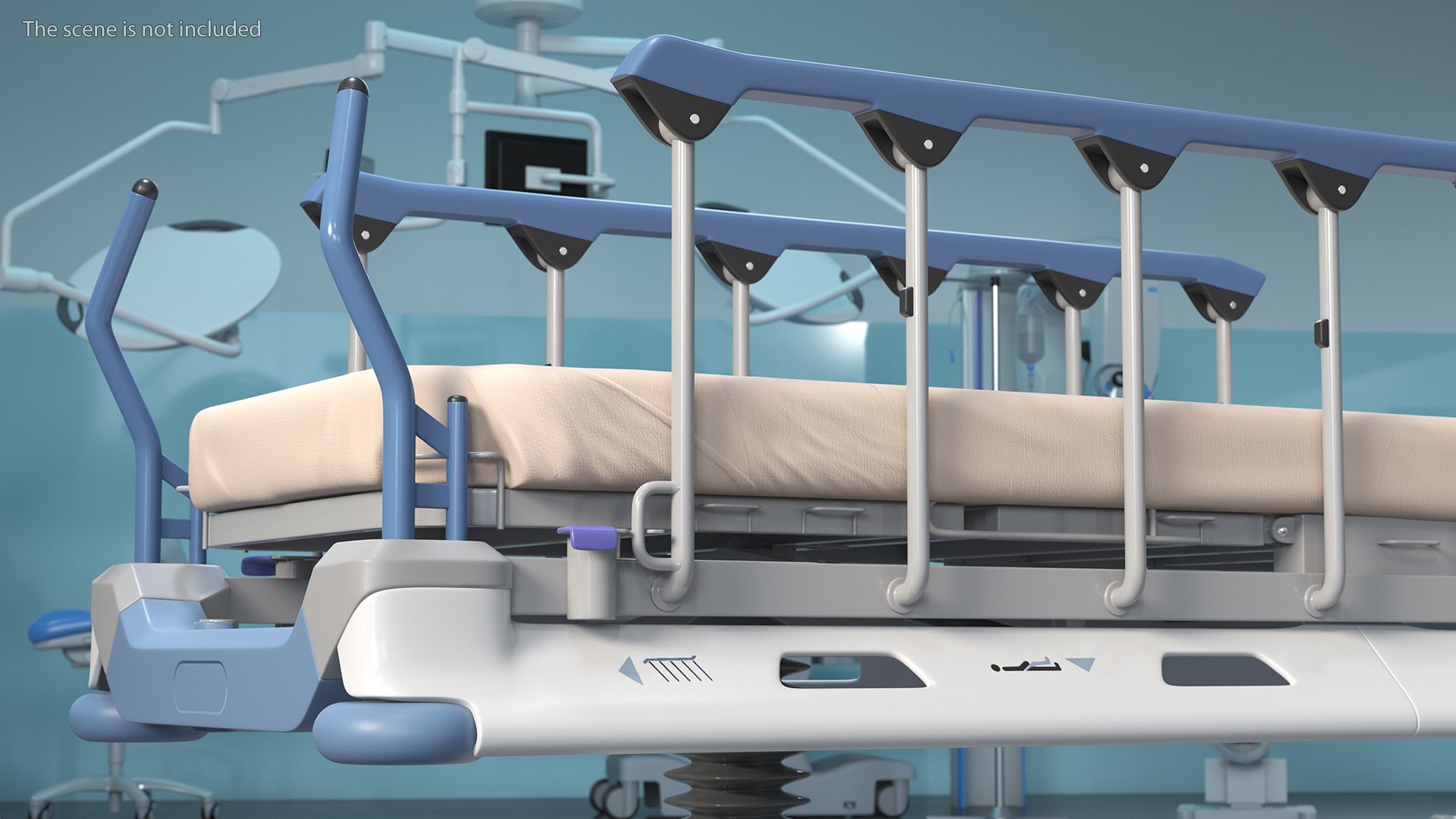 Emergency Transport Bed model - TurboSquid 1771725