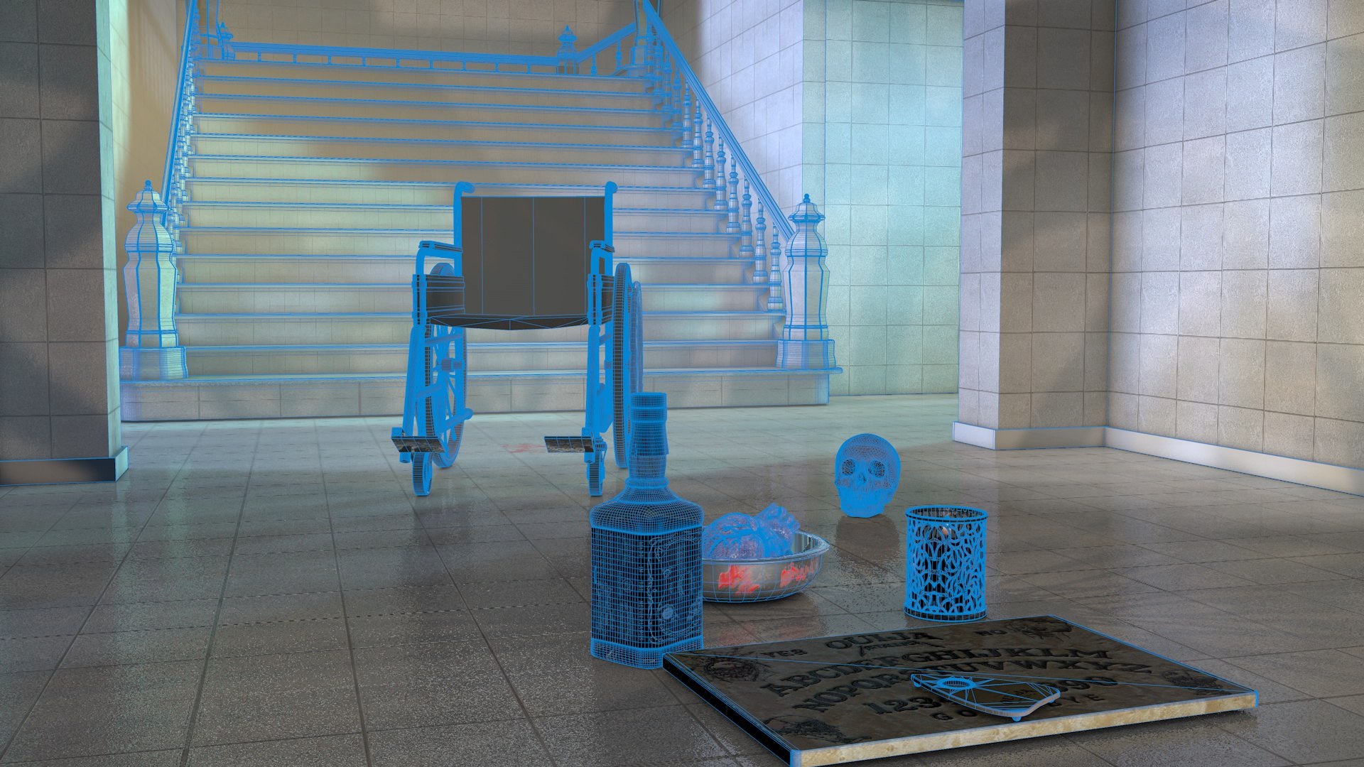 Madhouse Horror Scene Model - TurboSquid 1191163