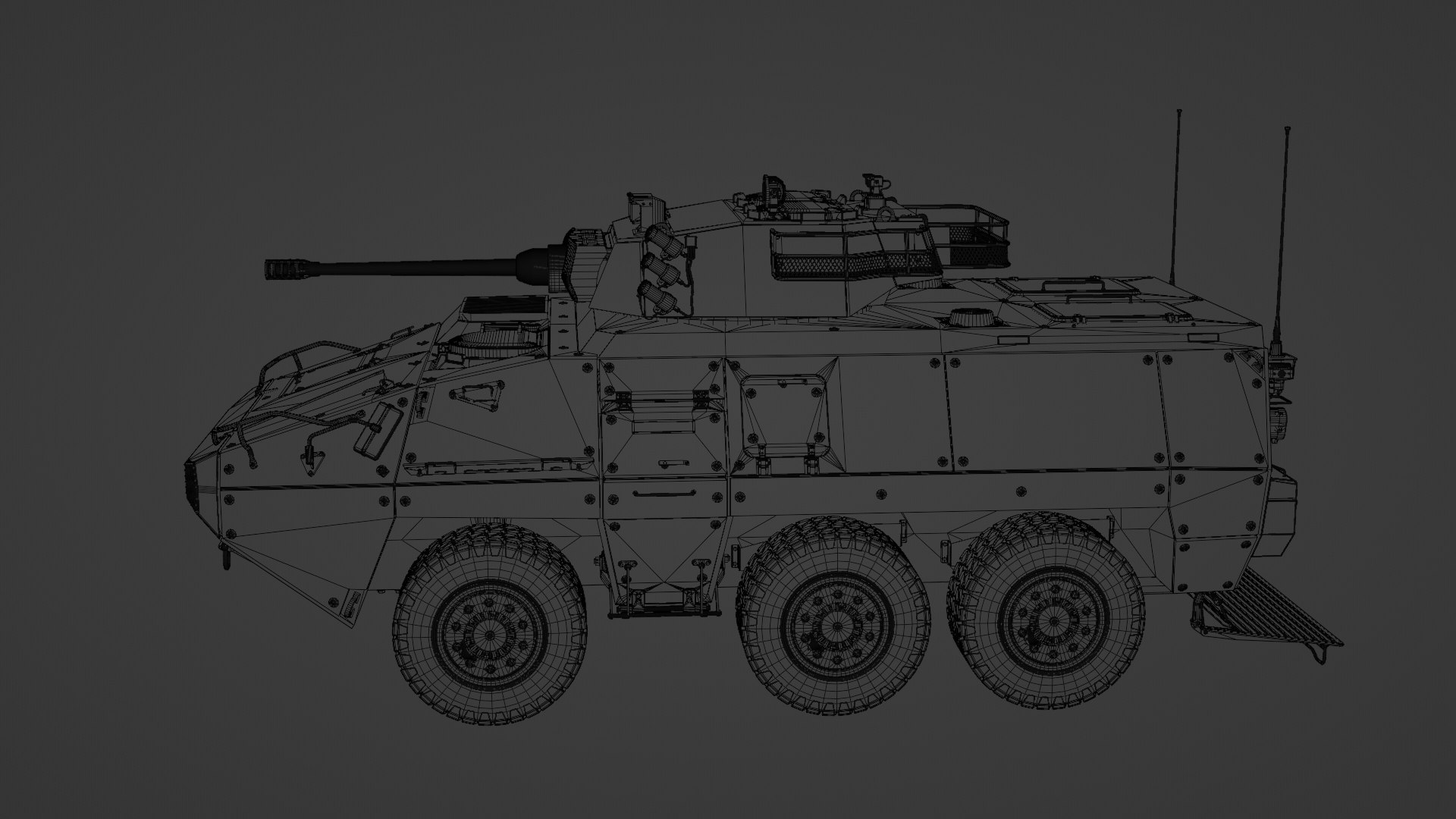 Armored Light Wheeled Tank 3D Model 3D - TurboSquid 2264441