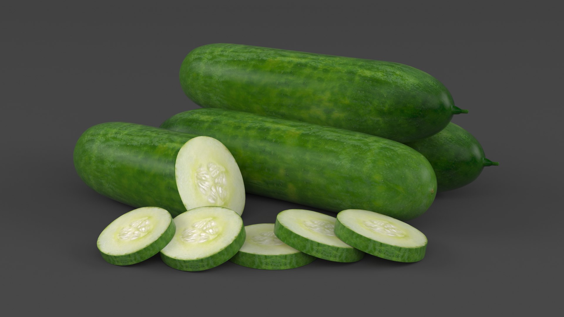 Cucumber 3D Model - TurboSquid 1965703