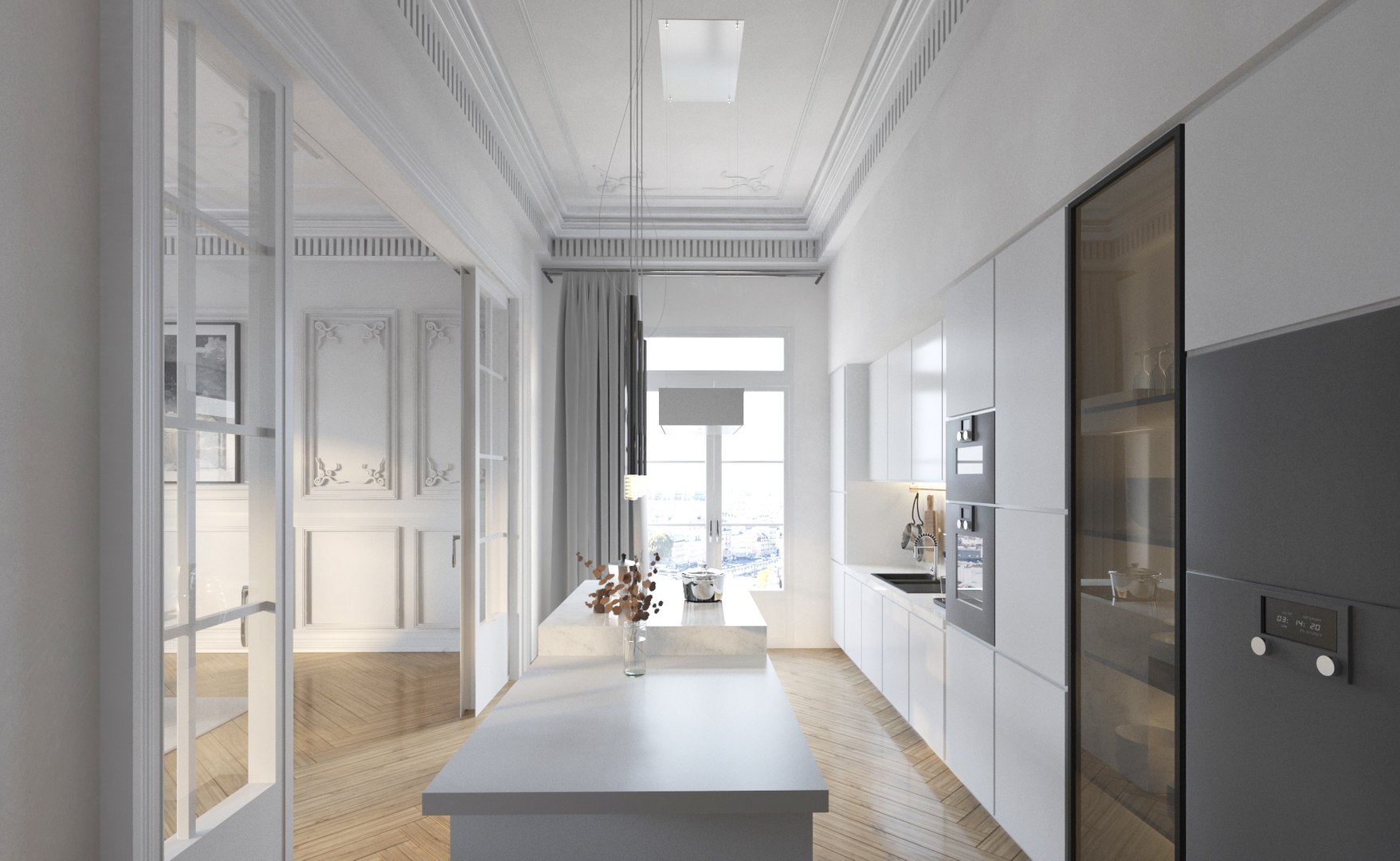 Scandinavian Apartment Flat Interior 3D Model - TurboSquid 2222946