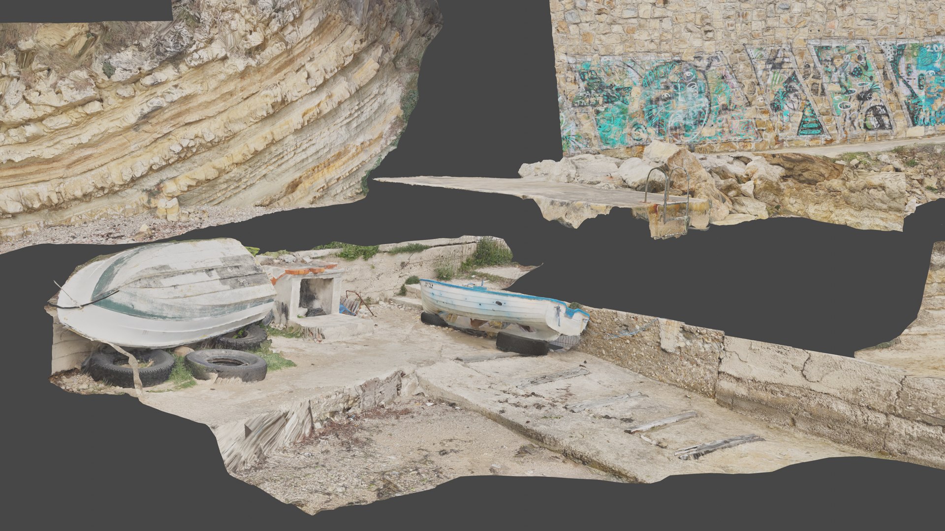 3D 11 3D Scanned Mediterranean Beach Model 3D Model - TurboSquid 2185797
