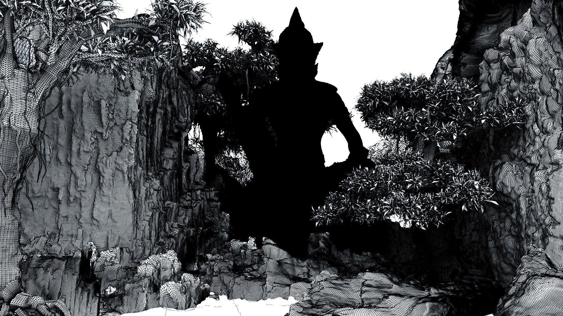 Black Cliff Buddha 3D Model - TurboSquid 1946144