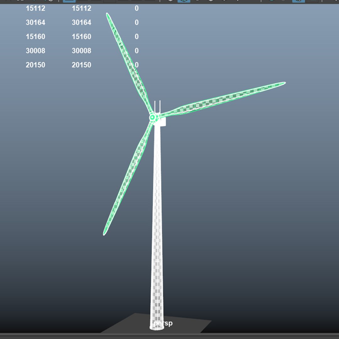 3D Wind Turbine Model - TurboSquid 2228098