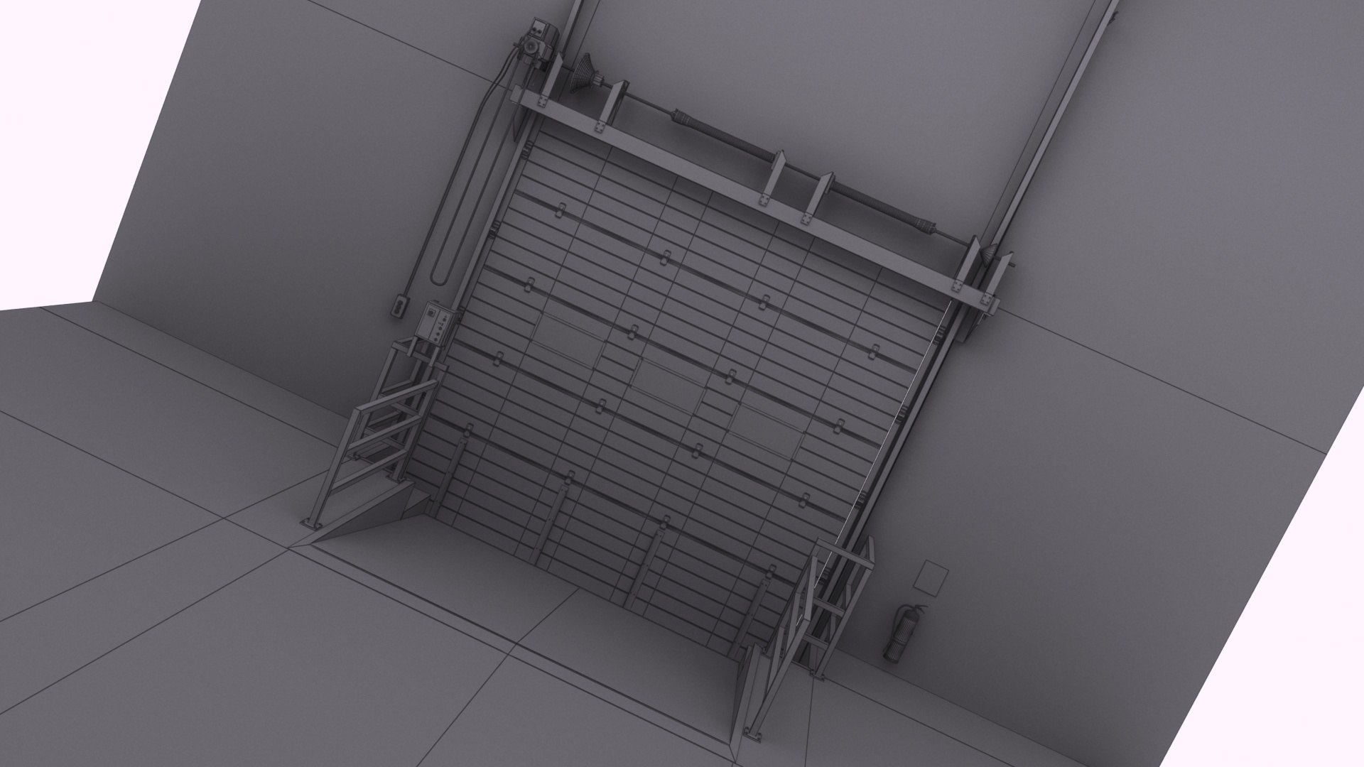 Warehouse Door Interior 1 3D - TurboSquid 1610295