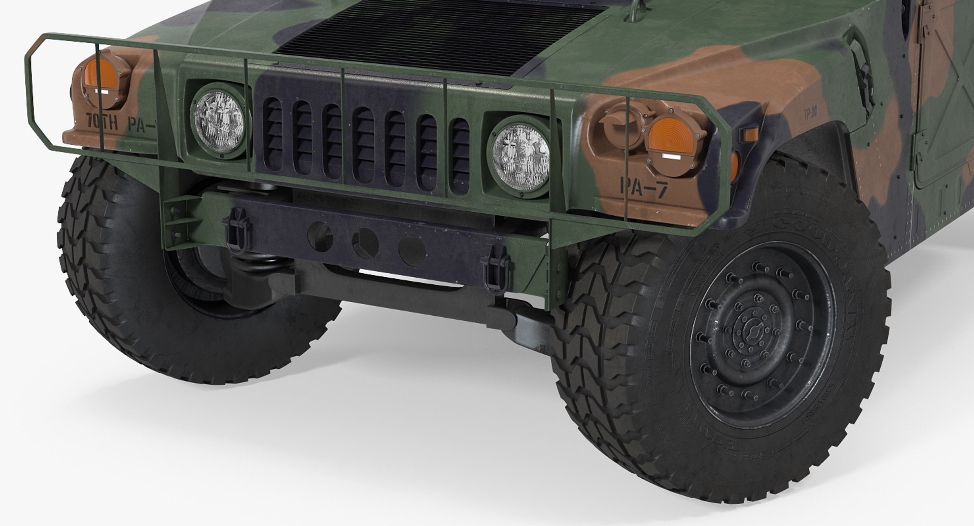 3d hmmwv m998 equipped avenger model