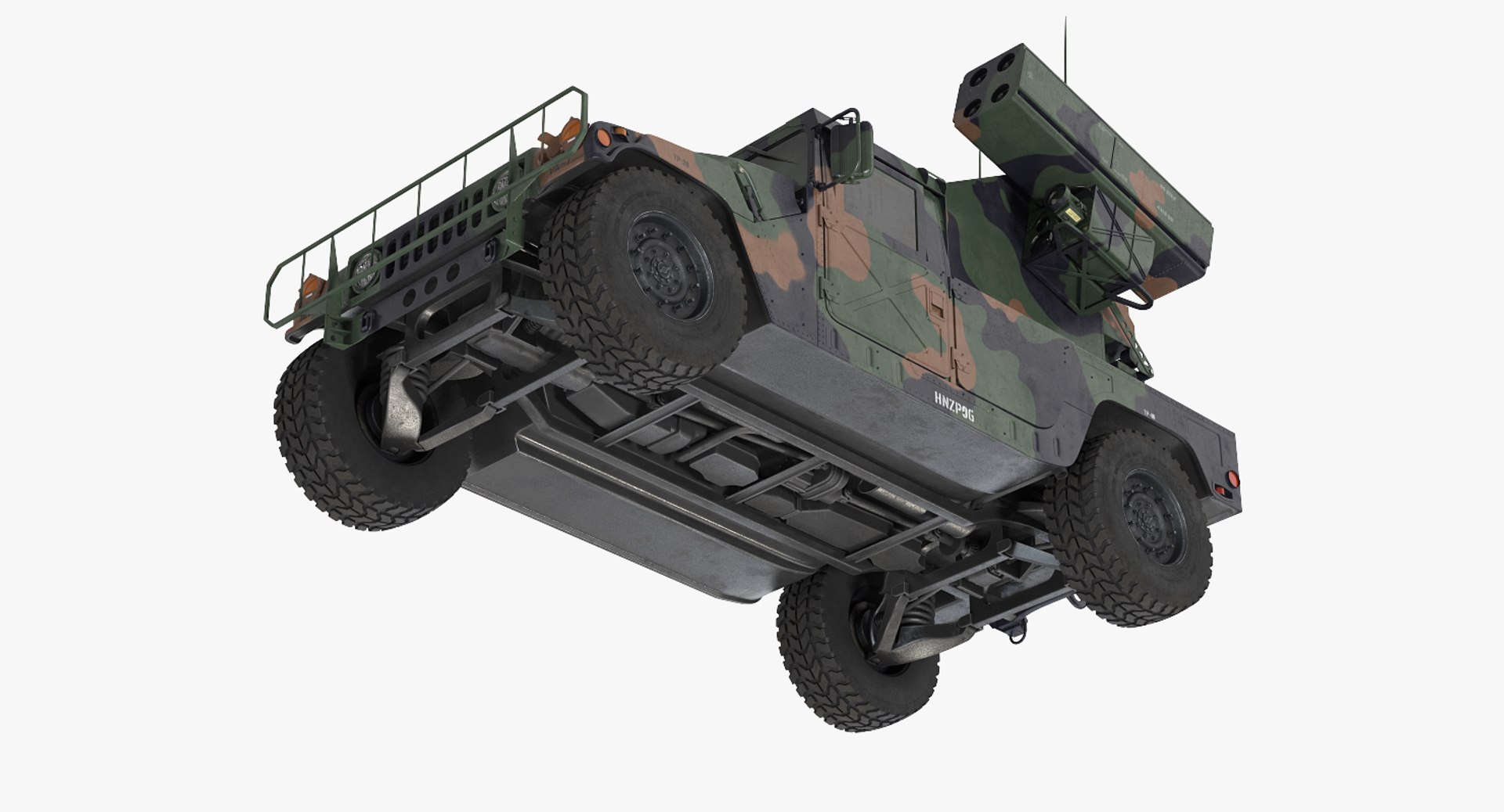 3d hmmwv m998 equipped avenger model