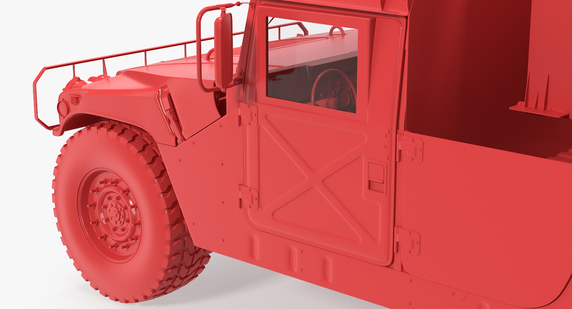 3d hmmwv m998 equipped avenger model