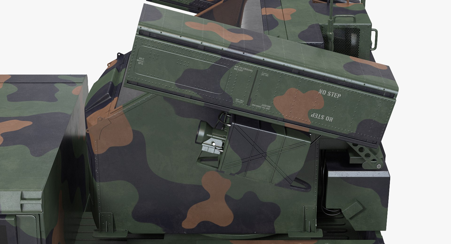 3d hmmwv m998 equipped avenger model