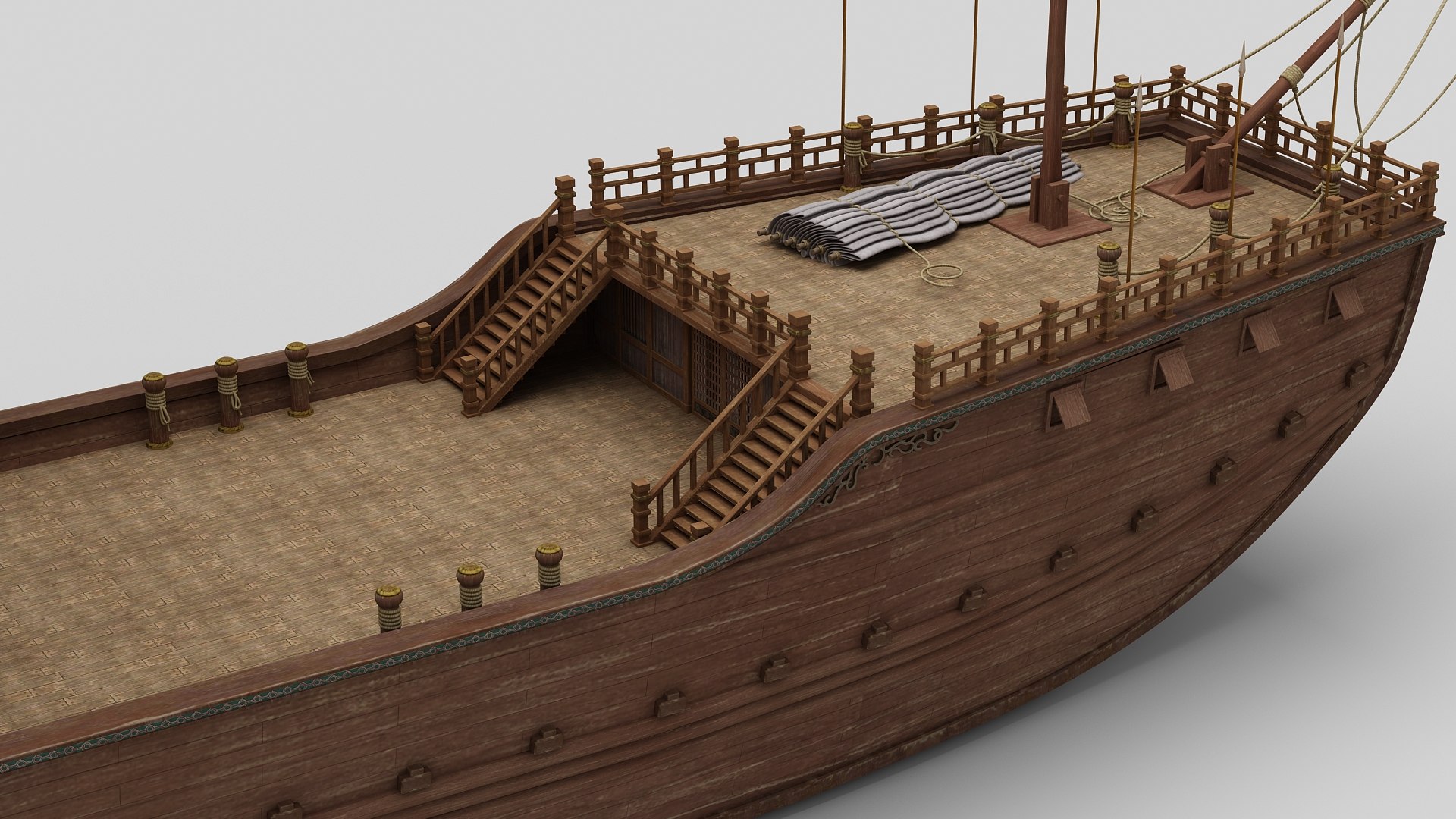 3D Model Chinese Boat Collection 01 - TurboSquid 2330874